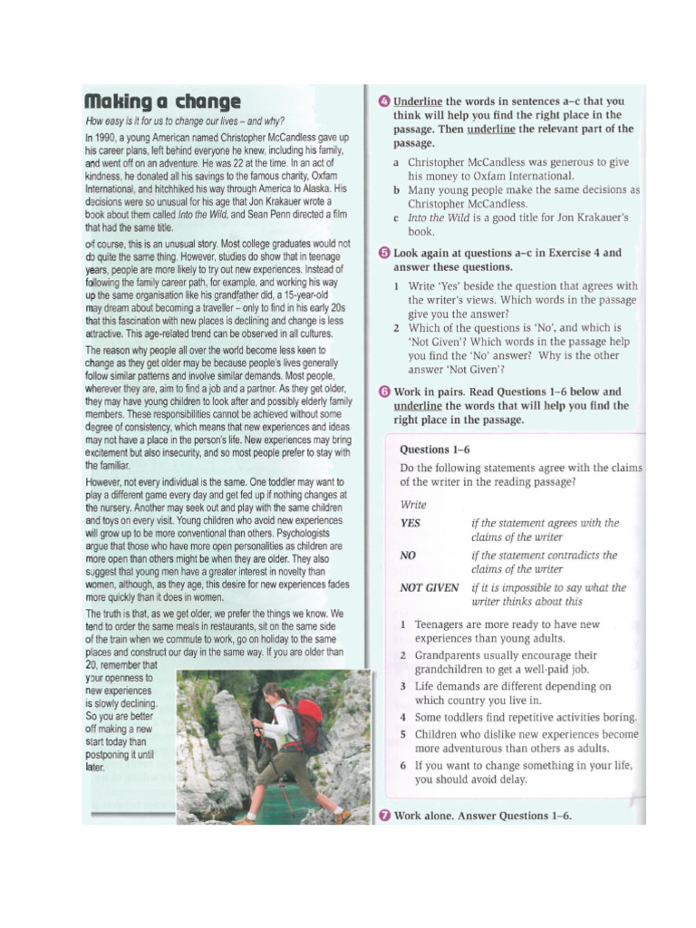 Lesson 7 - Y N NG + Summary Completion | PDF