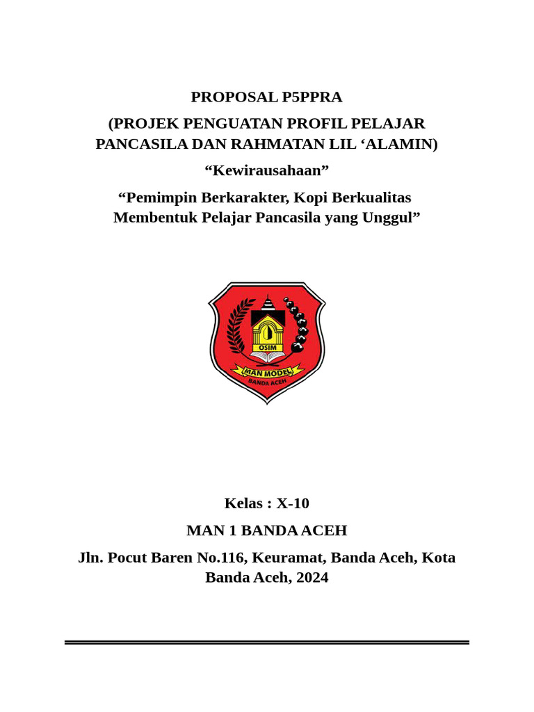 Proposal P5ppra X10 | PDF