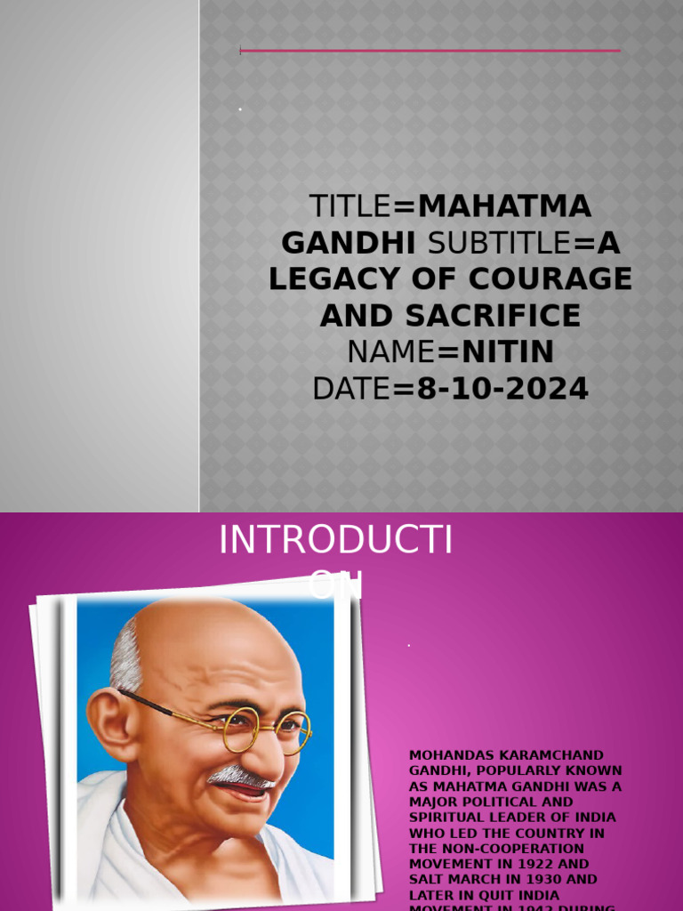 Mahatma Gandhi | PDF
