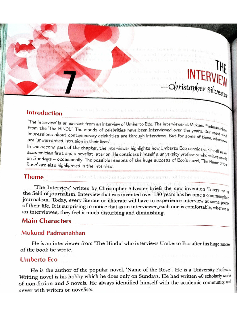 The Interview | PDF