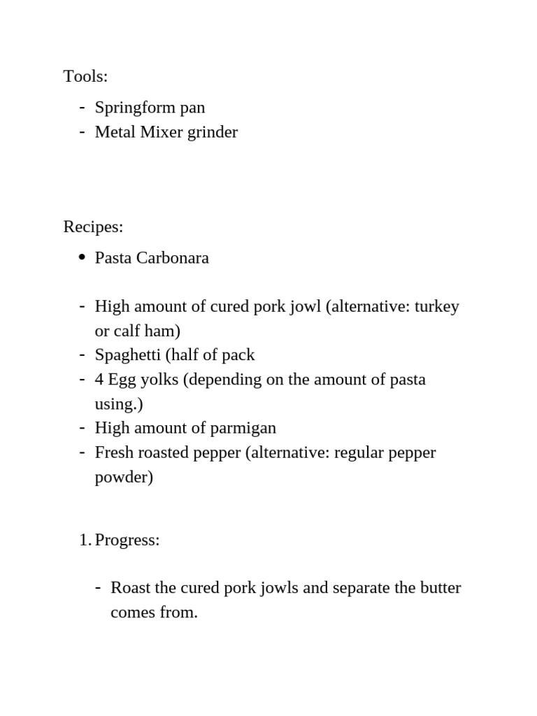 Recipes | PDF