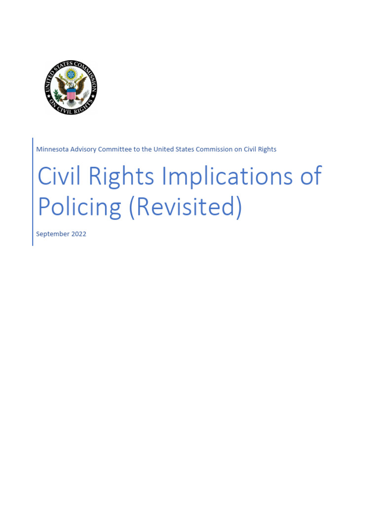 Civil Rights and Policing in Minnesota | PDF | Probable Cause | Police