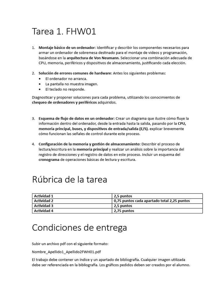 Tarea1 FHW | PDF