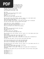 Sabrina Carpenter - Bed Chem Lyrics | PDF