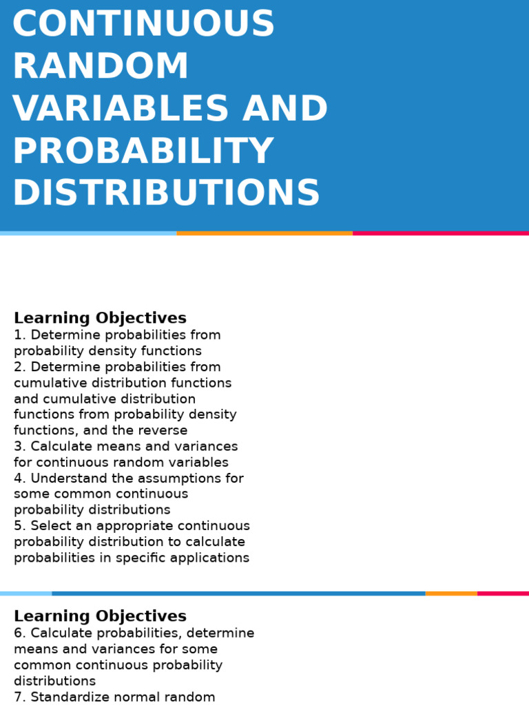 Continuous Random Variables and Probability Distributions | PDF ...