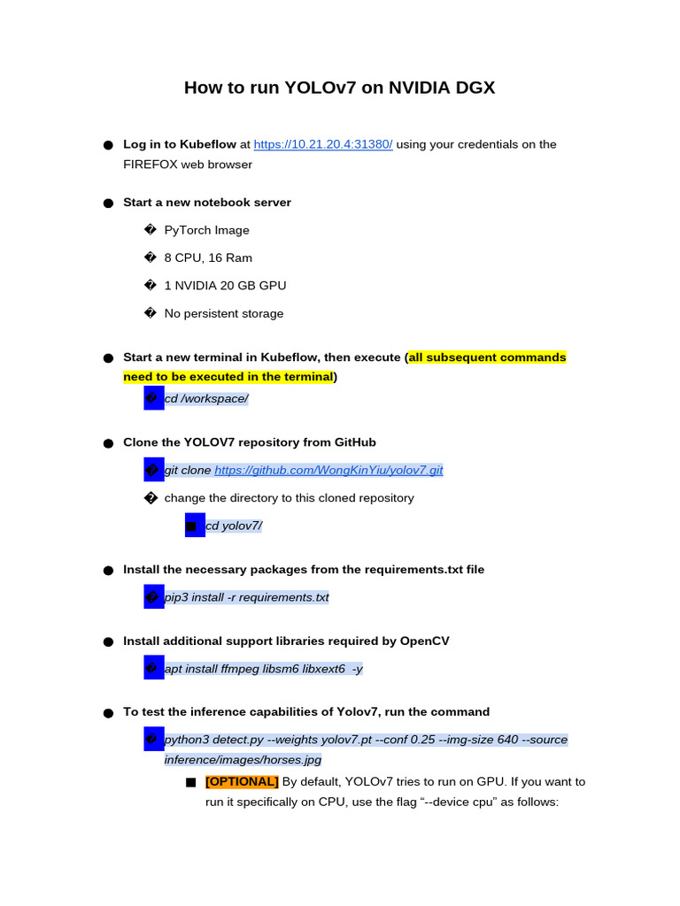 Yolov7 Training and Testing Guide | PDF | Zip (File Format) | Computer ...