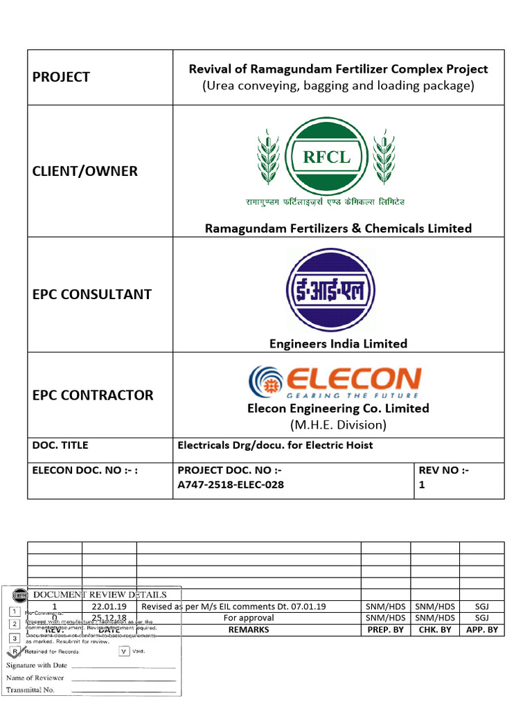 A747 2518 ELEC 028 - Rev 1 - APPROVED | PDF | Electrical Equipment ...