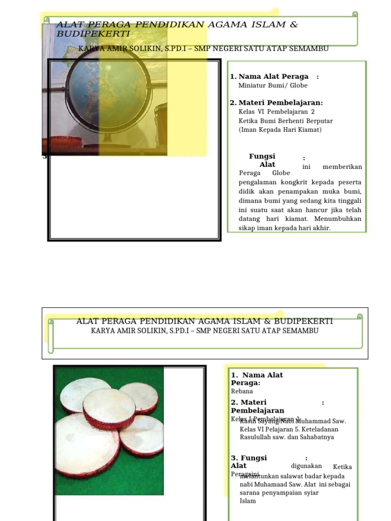 Alat Peraga Pai | PDF
