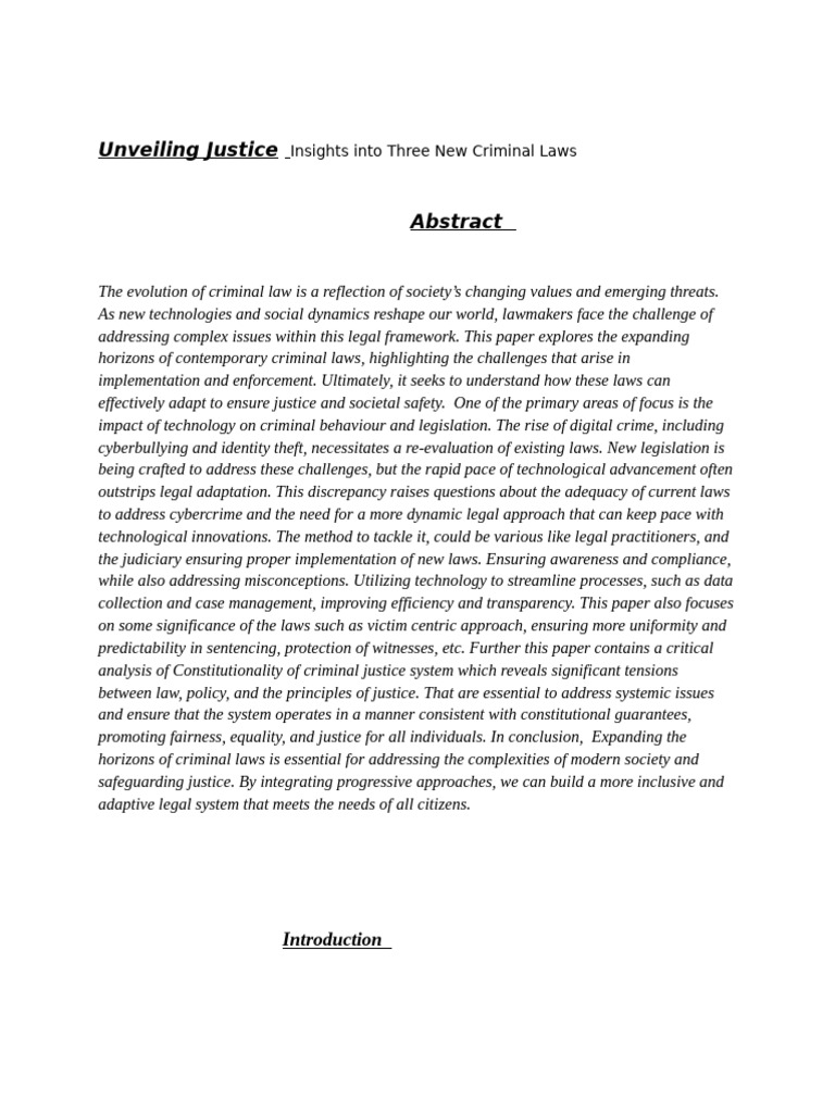 Research Paper | PDF | Crimes | Crime & Violence