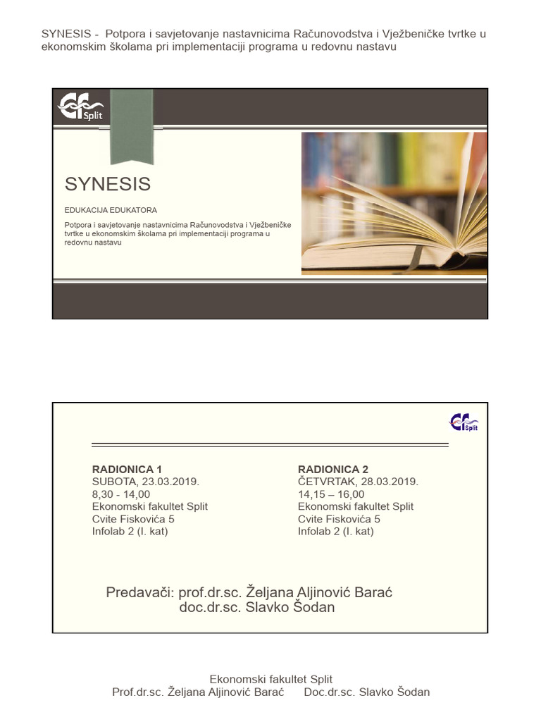 SYNESIS - Materijali Za Radionicu | PDF