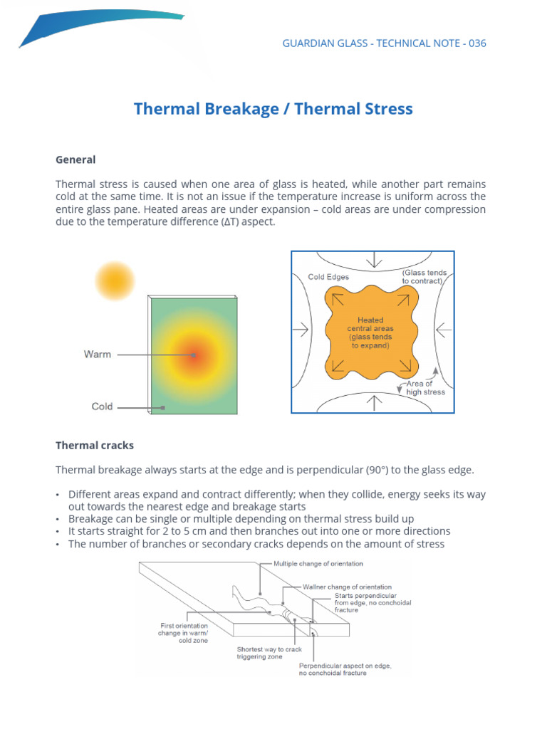 Thermal Stress and Glass Breakage Risks | PDF | Glasses | Building ...