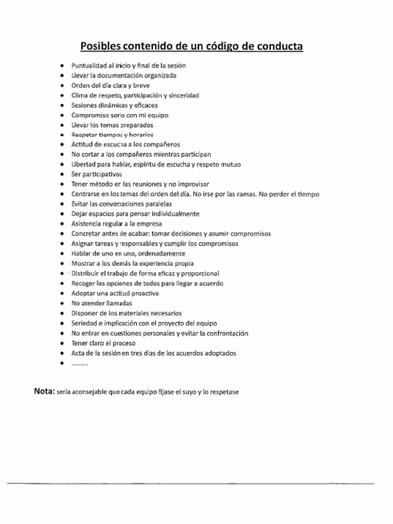 Codigos de Conducta | PDF