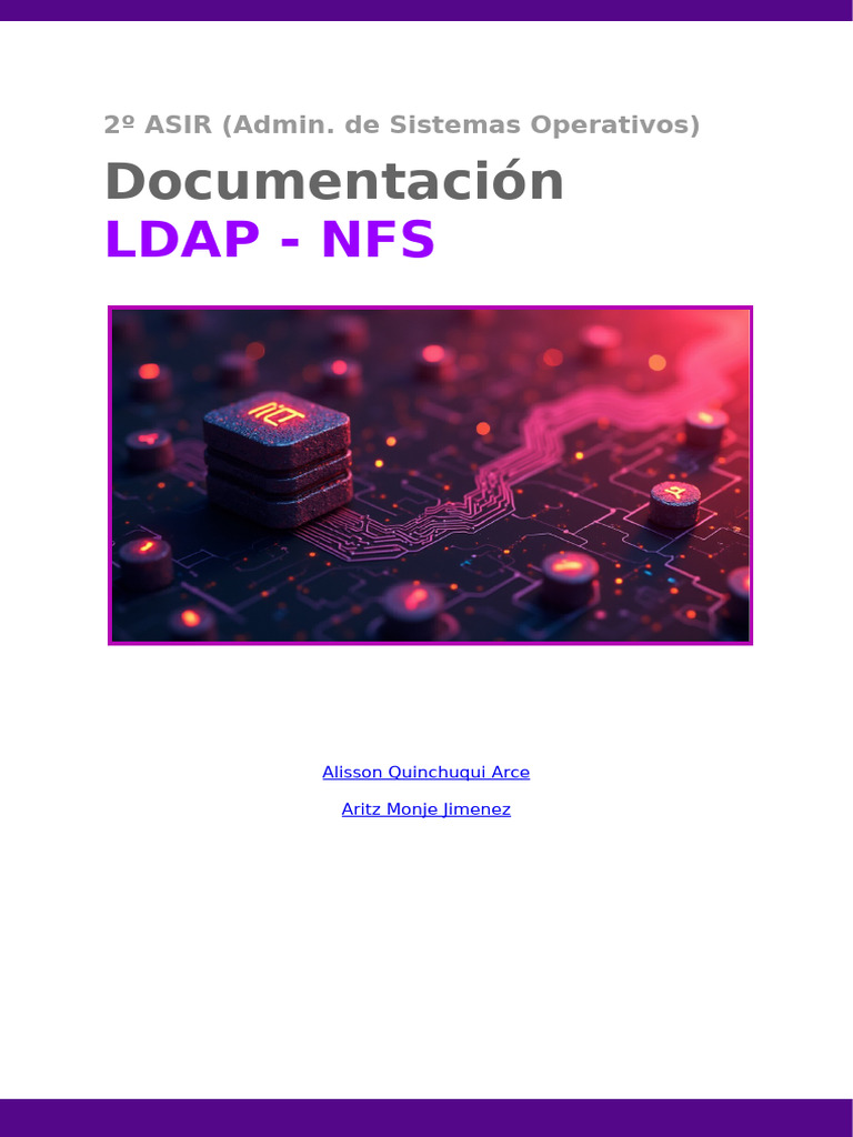 Tarea-LDAP NFS Windows | PDF | Estándares de internet | Red de arquitectura