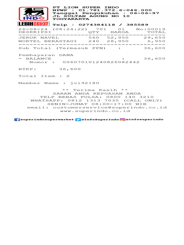 E-Receipt 240826082503 | PDF