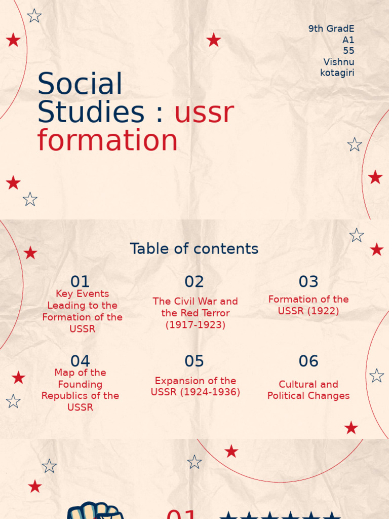 Social PPT Presentation Ussr Formation | PDF | Soviet Union | World ...