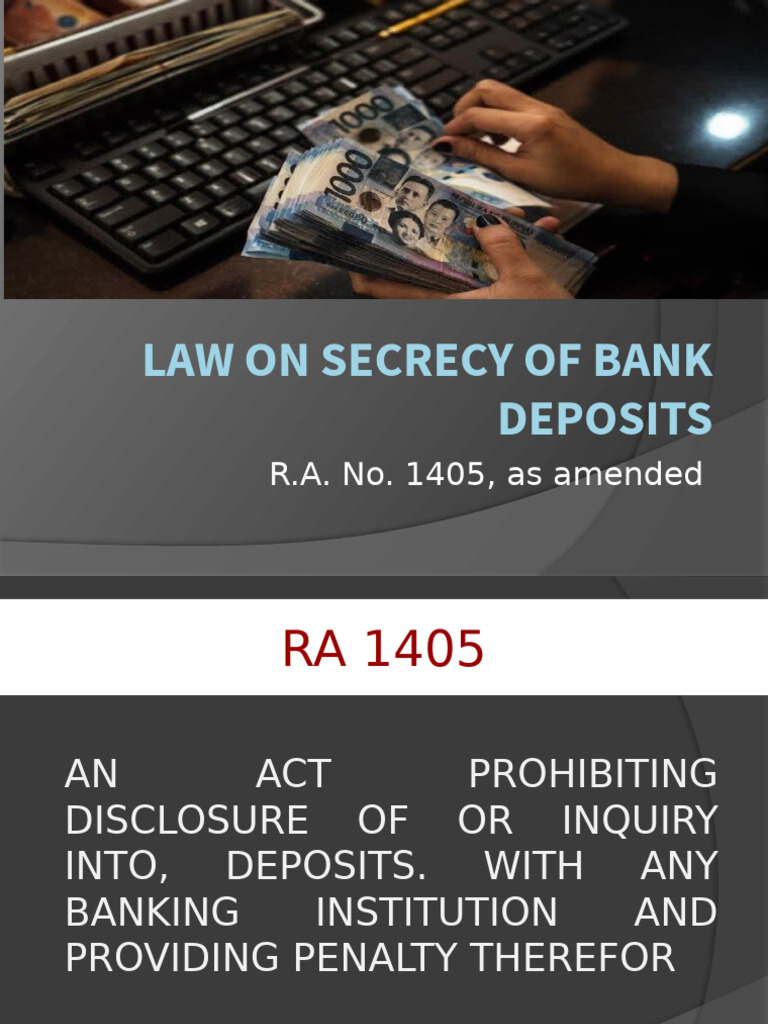 Bank Secrecy Law | PDF | Banks | Subpoena Duces Tecum