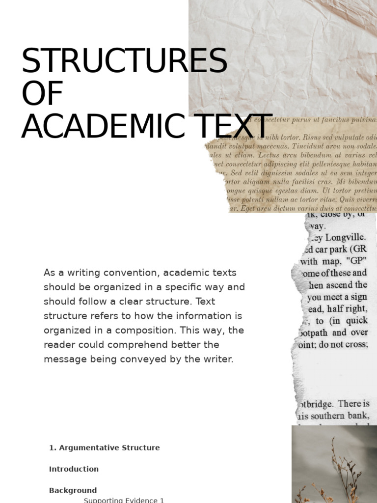 L3 Structures of Academic Texts | PDF | Reading Comprehension