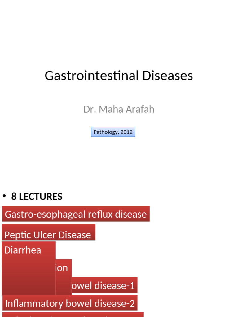 01gastroesophageal Reflux Disease (GERD) | PDF | Gastroesophageal ...
