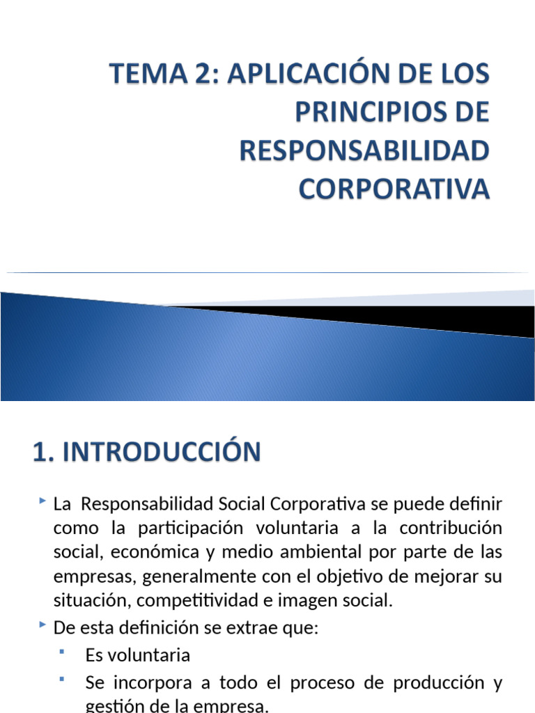Tema 2 Responsabilidad Social | PDF | Responsabilidad social corporativa | Business