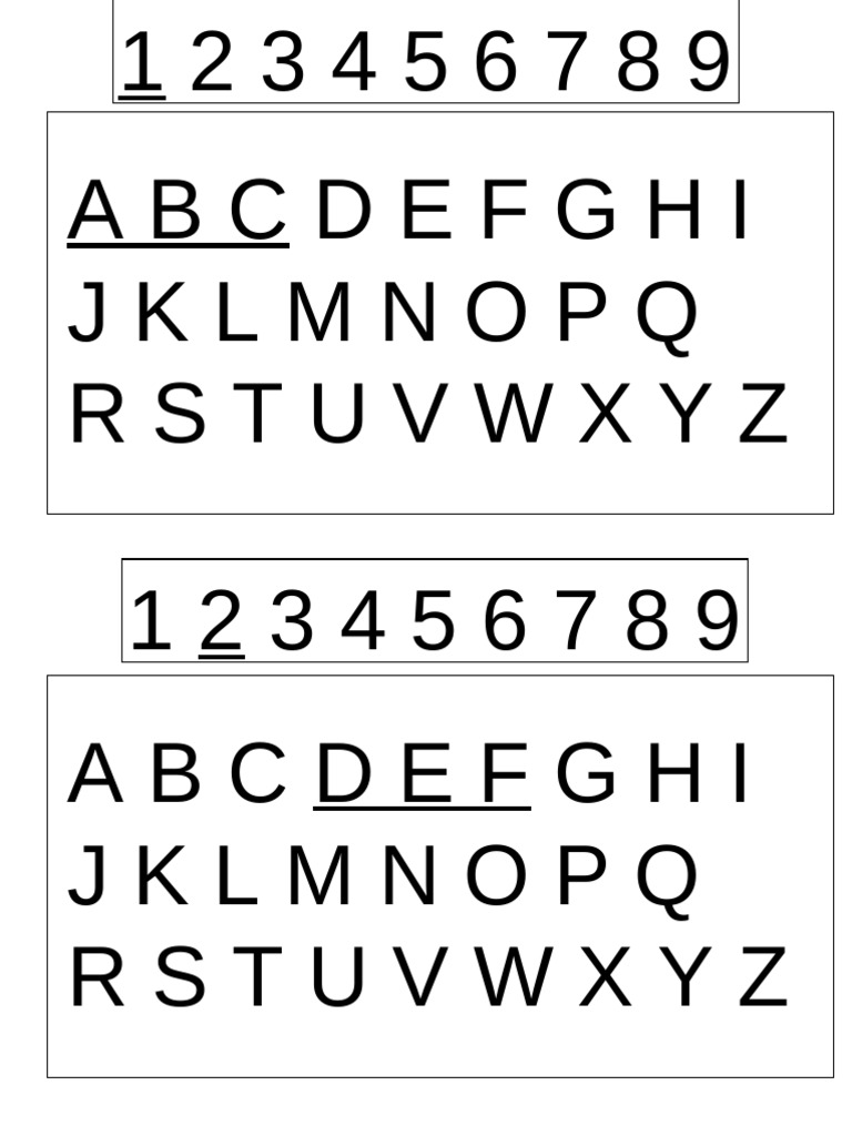 SMCP Letters and Numbers Drill | PDF