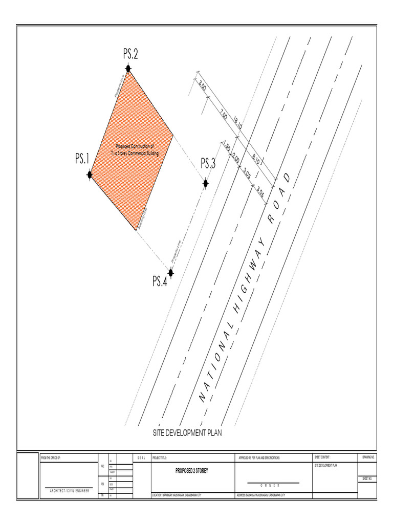 Proposed 2-Storey Building Plan | PDF