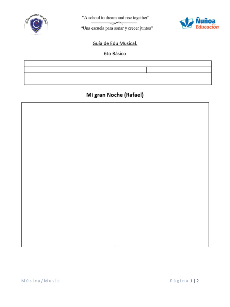 6° Basico Guia Mi Gran Noche Modulo 4 | PDF