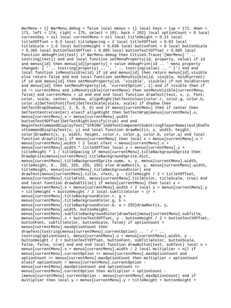 Tiago Mod Menu For Fivem | PDF | Rifle | Shotgun