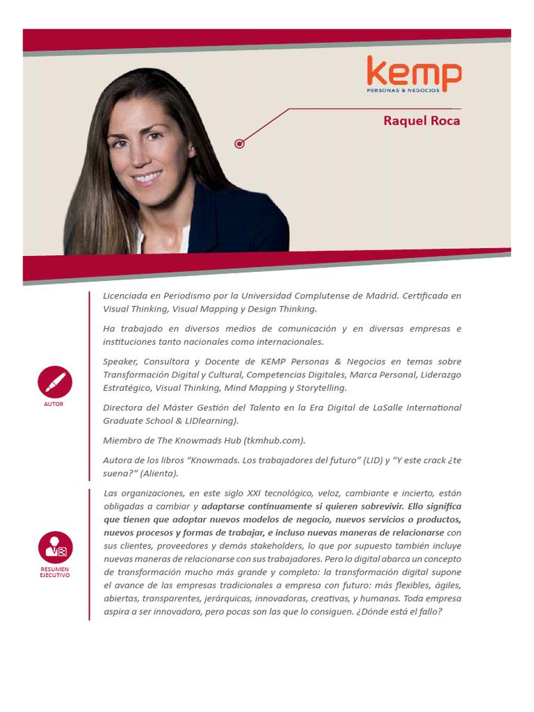 Kemp Raquel Roca | PDF | Innovación | Business