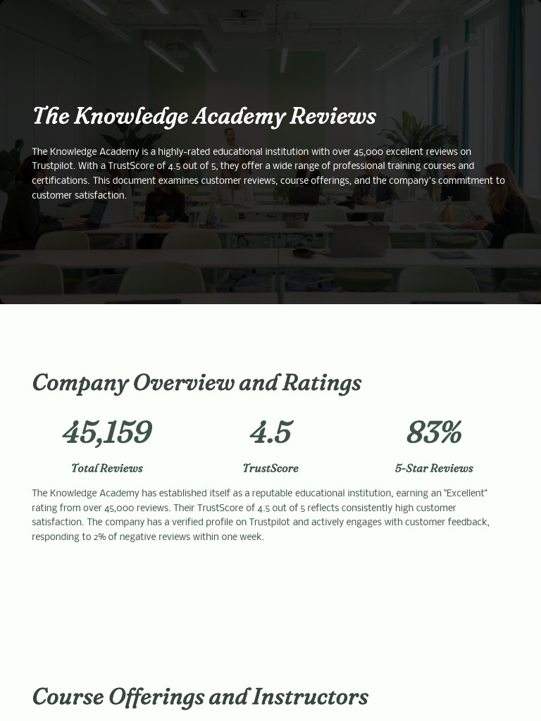 TKA Trust Pilot Reviews - Harshit Singh | PDF | Learning | Teaching Method