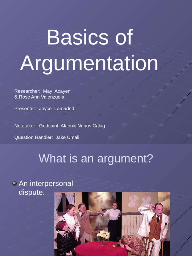 Argumentation | PDF | Argument | Fallacy