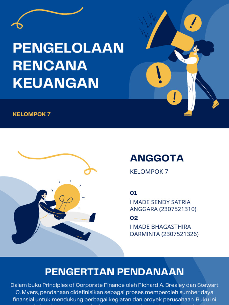 Kelompok 7 - Pengelolaan Rencana Keuangan | PDF