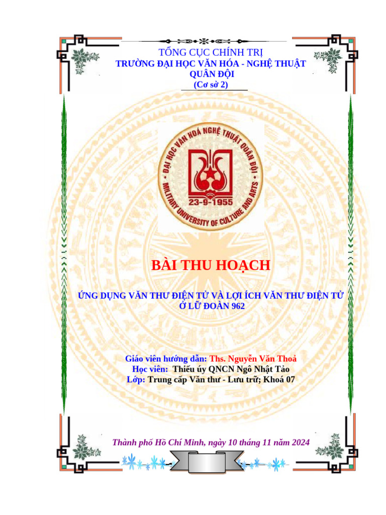 Bìa Bài Thu Ho CH | PDF