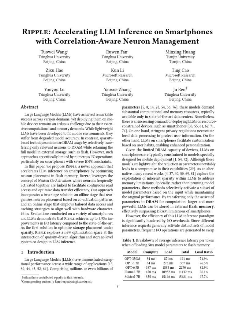 2410.19274v2 | PDF | Dynamic Random Access Memory | Flash Memory