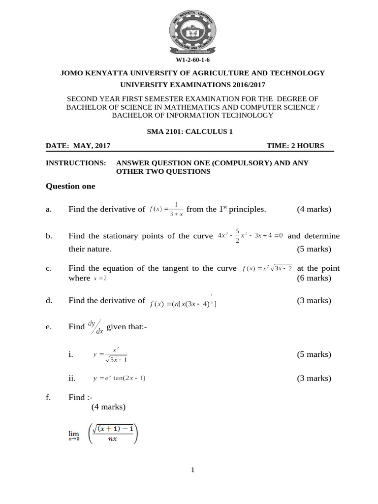 Calculus Pdf Derivative Tangent