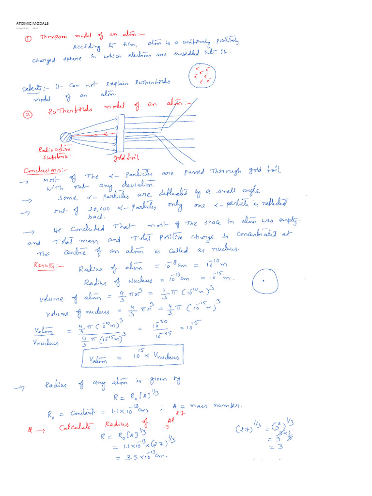 Atomic Atructure 13-05 | PDF