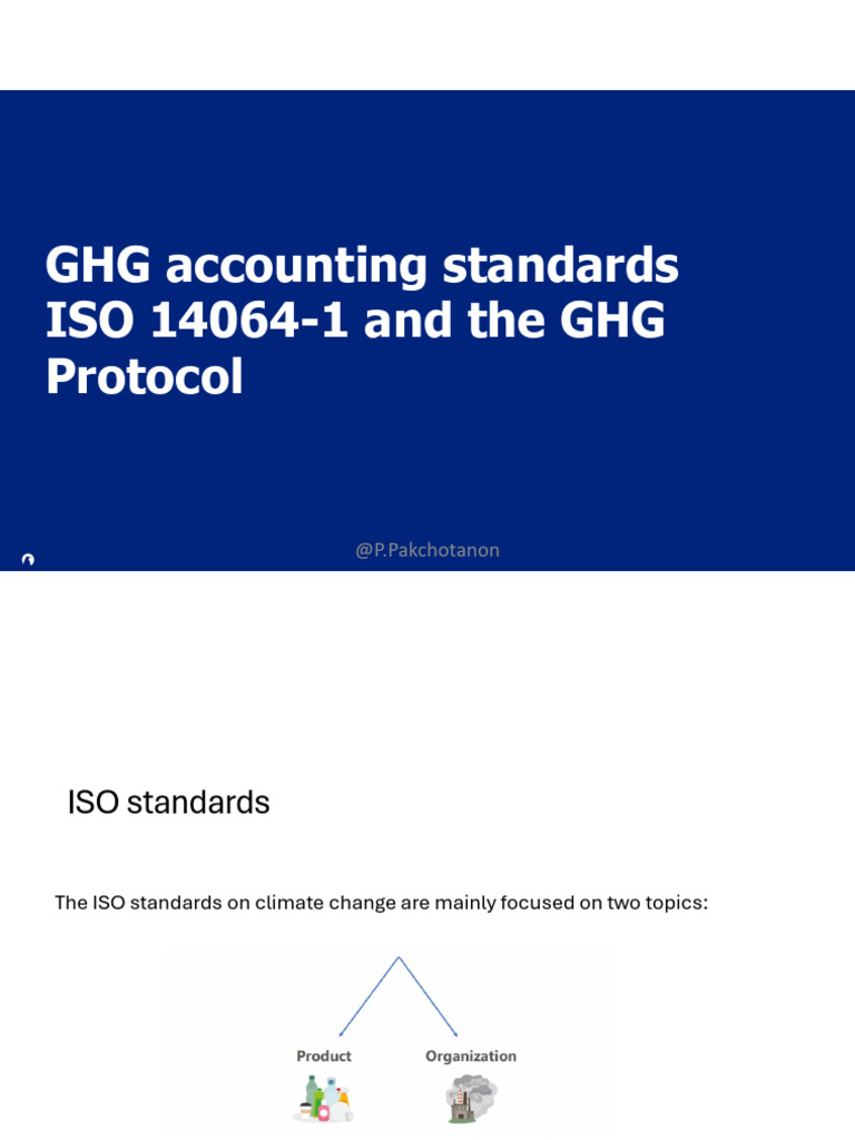 ISO 14064-1 & GHG Protocol Guide | PDF | Carbon Footprint | Life Cycle ...