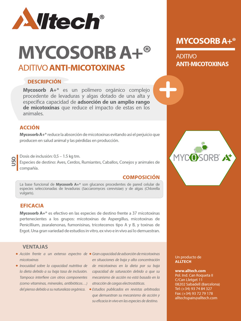 Mycosorb-A 5 | PDF | Micotoxinas
