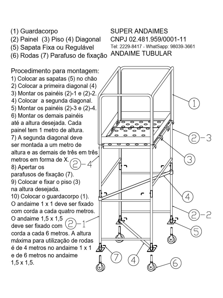 Andaime Tubular | PDF