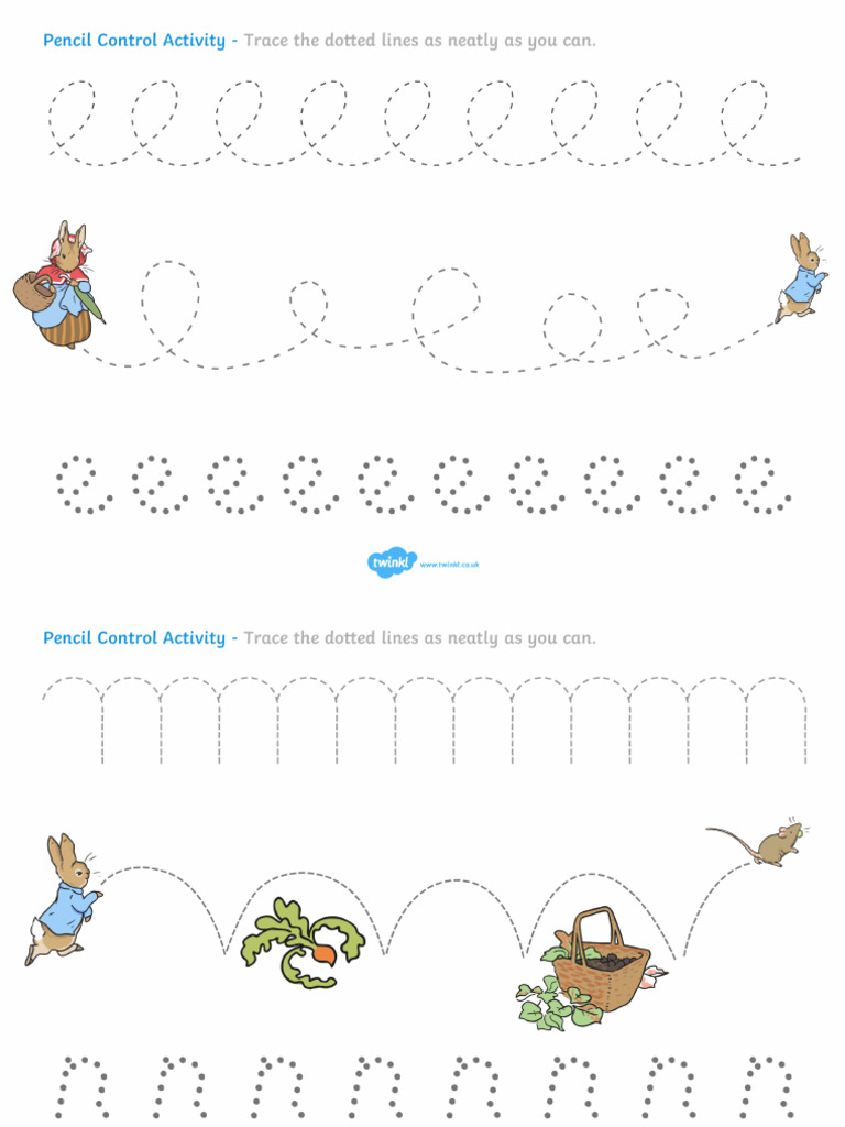Peter Rabbit Pencil Control | PDF