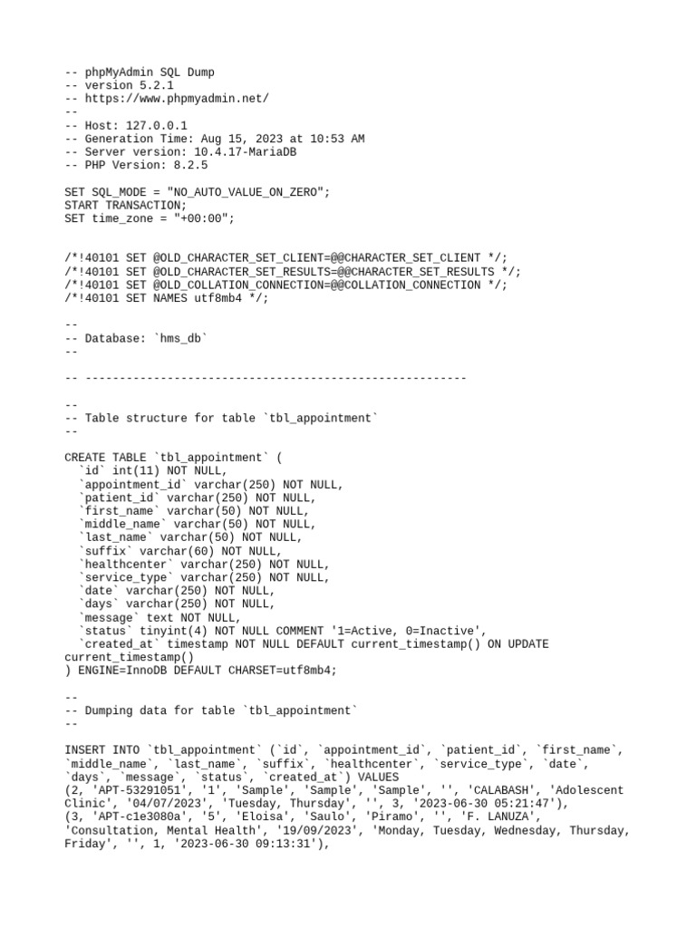 Onlineapp DB | PDF | Computer Data | Information Retrieval