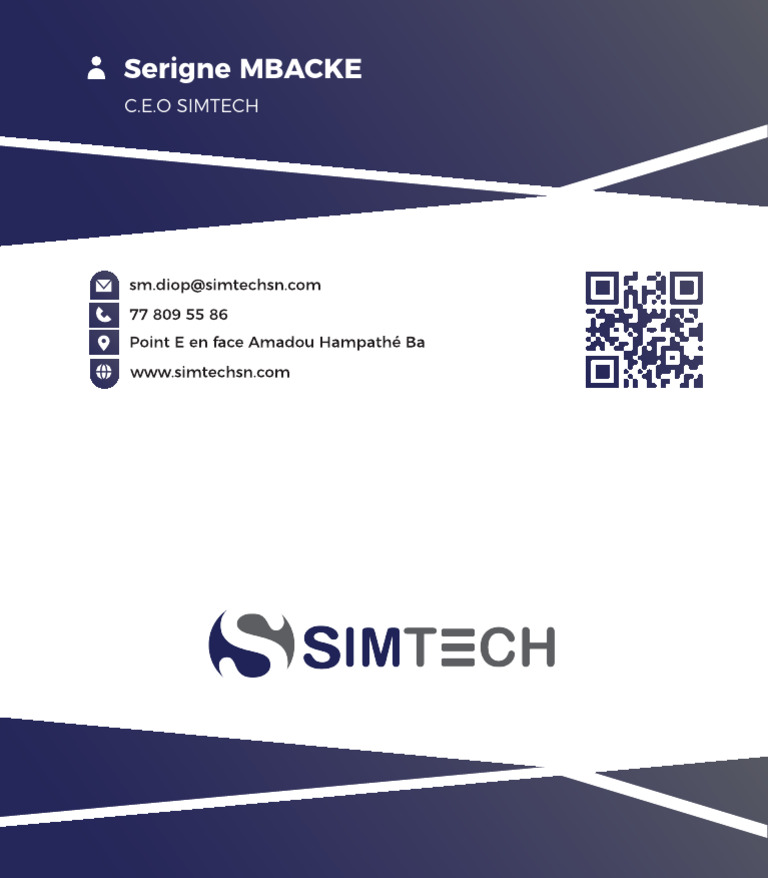 Carte de Visite - Simtech | PDF