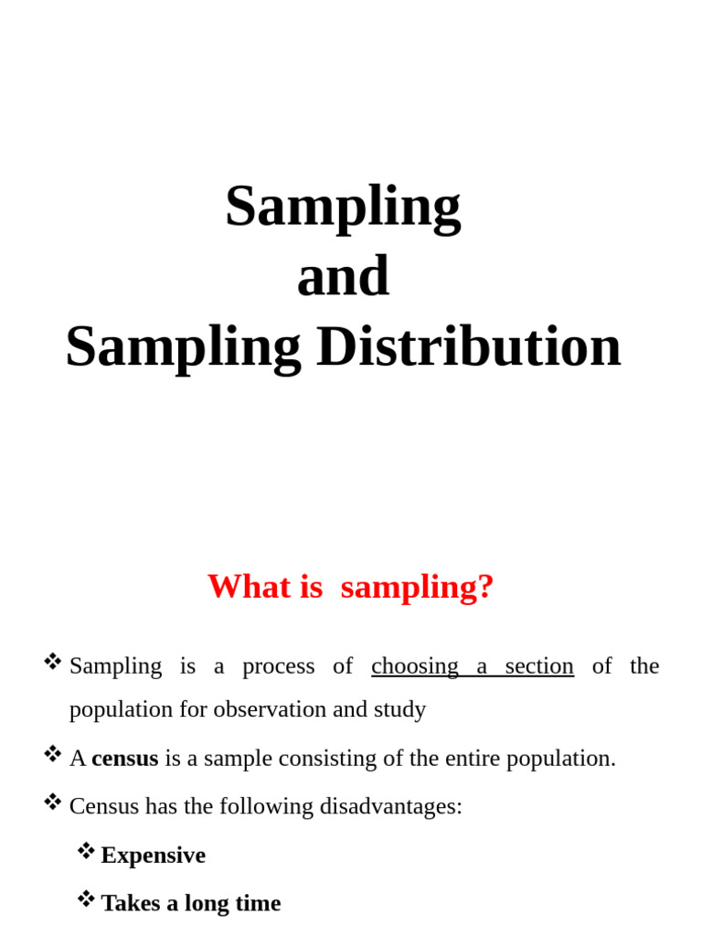 3. Sampling and Sampling Distribution (1) | PDF | Standard Deviation ... 3. Sampling and Sampling Distribution (1) | PDF | Standard Deviation ...