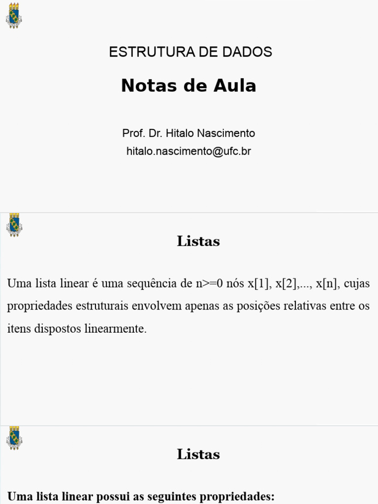 Notas de Aula 5 | PDF