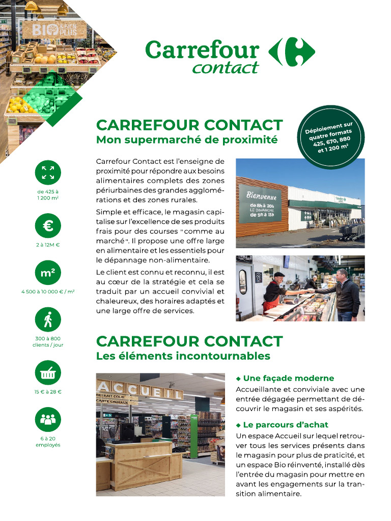PLAQUETTE Carrefour-Contact | PDF