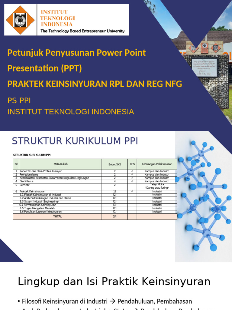 Petunjuk Penyusunan PPT Kolokium ITI | PDF