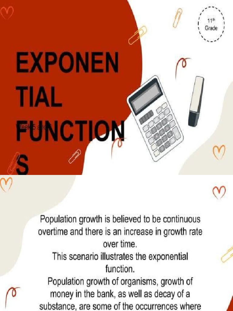 Exponential Function | PDF