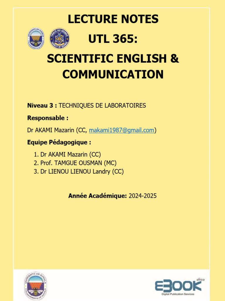 Lecture 1 - Utl 365 - 24-25 | PDF | Communication | Nonverbal Communication