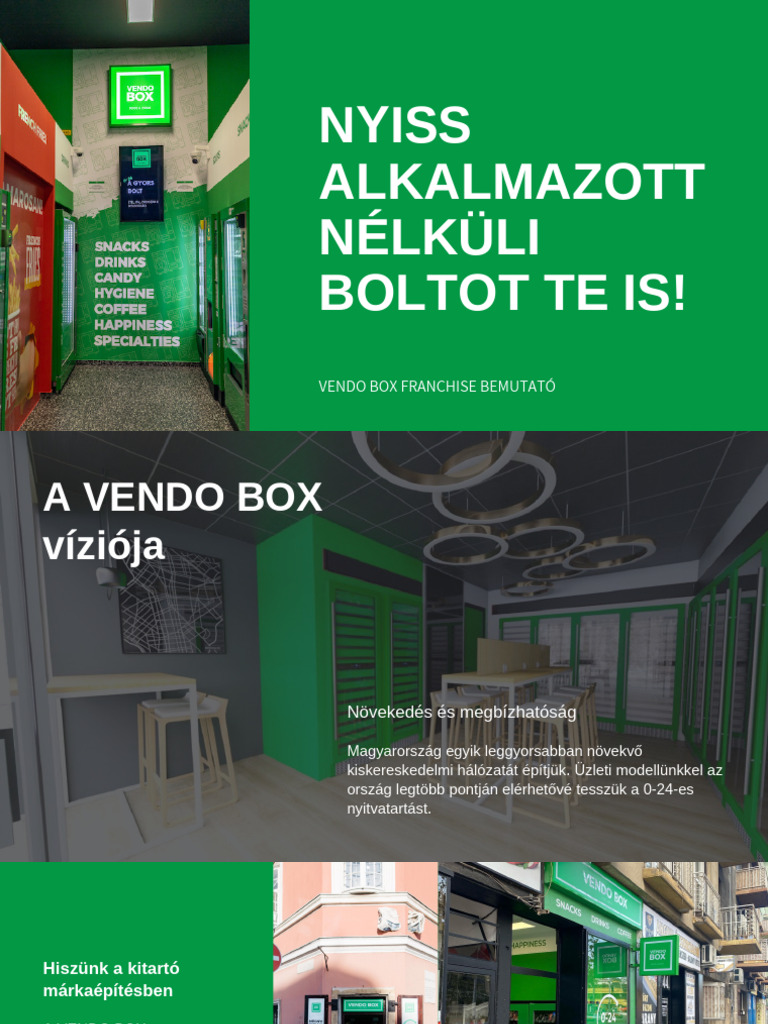 Vendo Box Franchise Kiajánló | PDF