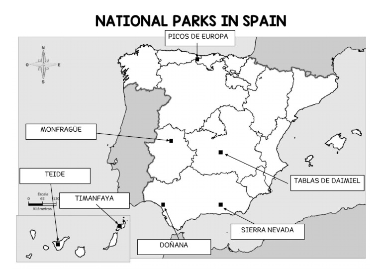 Map National Parks in Spain | PDF