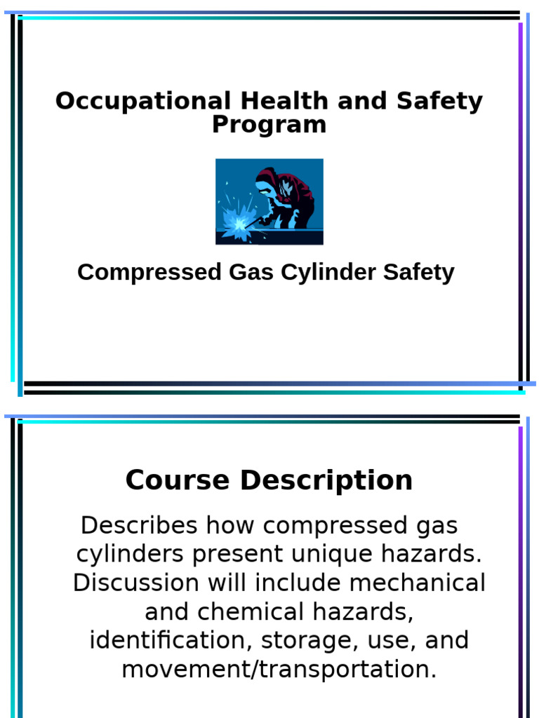 Compressed Gas Cylinder Safety Guidelines | PDF | Valve | Gases